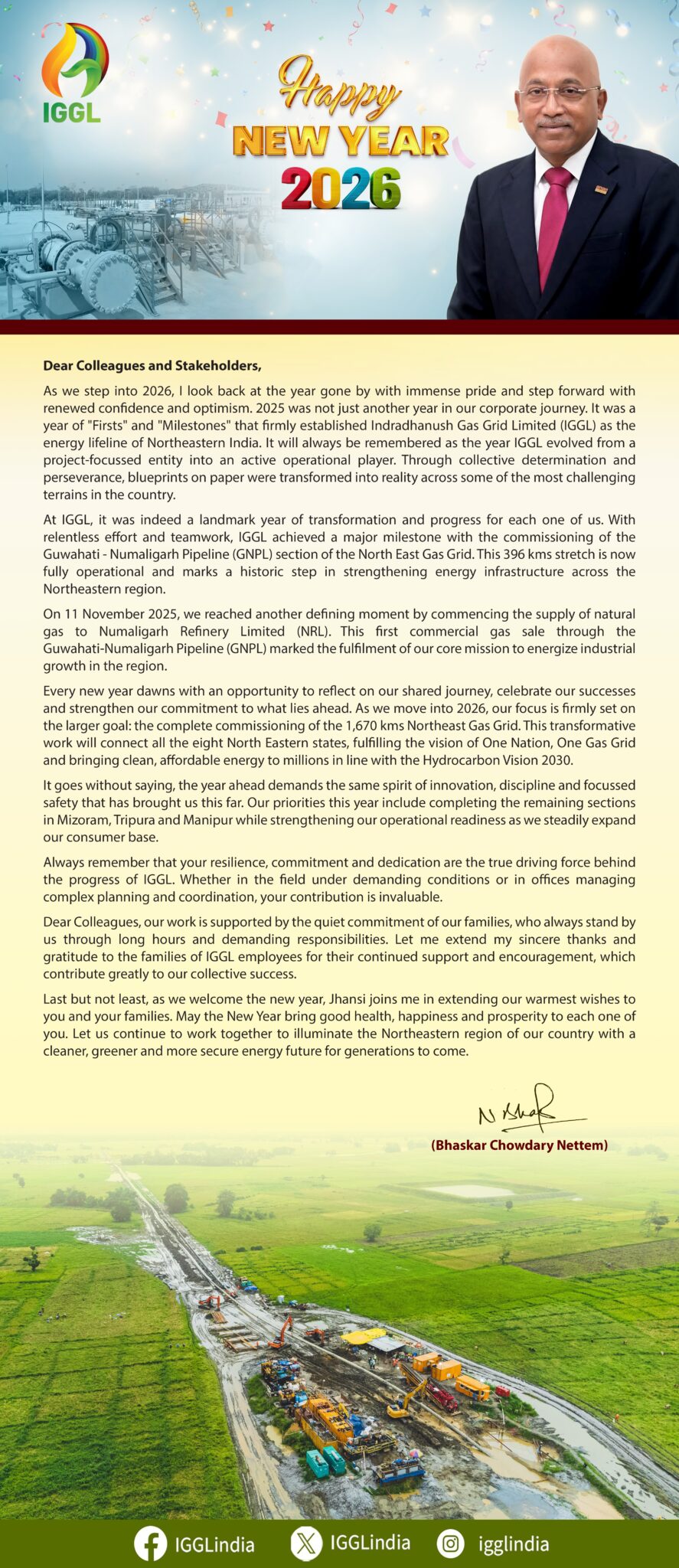 Message from the Chairman - IGGL